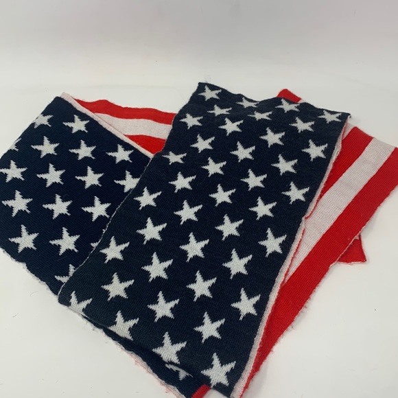 Accessories | 2 Max Patriotic Red White Blue Stars Stripes Flag Knit ...